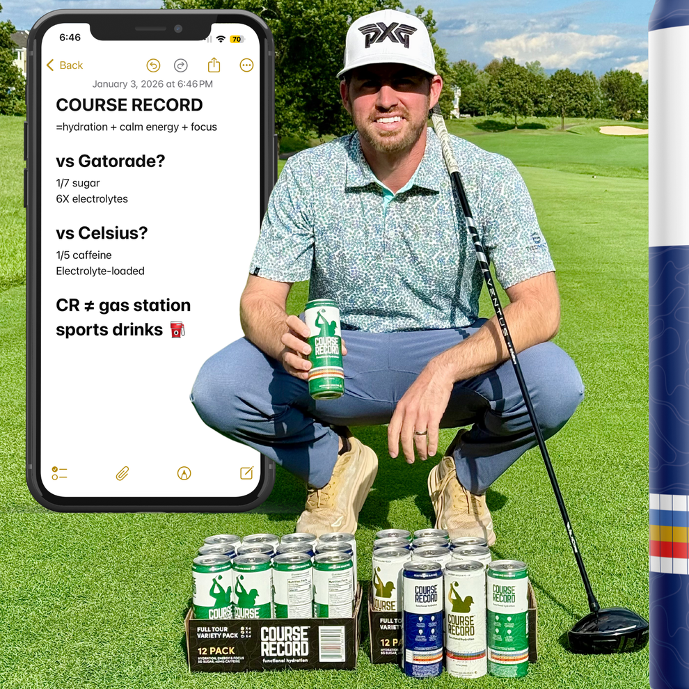 COURSE RECORD™ functional hydration drink | deliciously dialed in