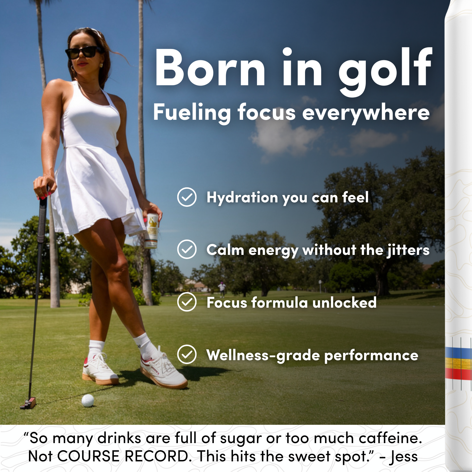 COURSE RECORD™ functional hydration drink | deliciously dialed in