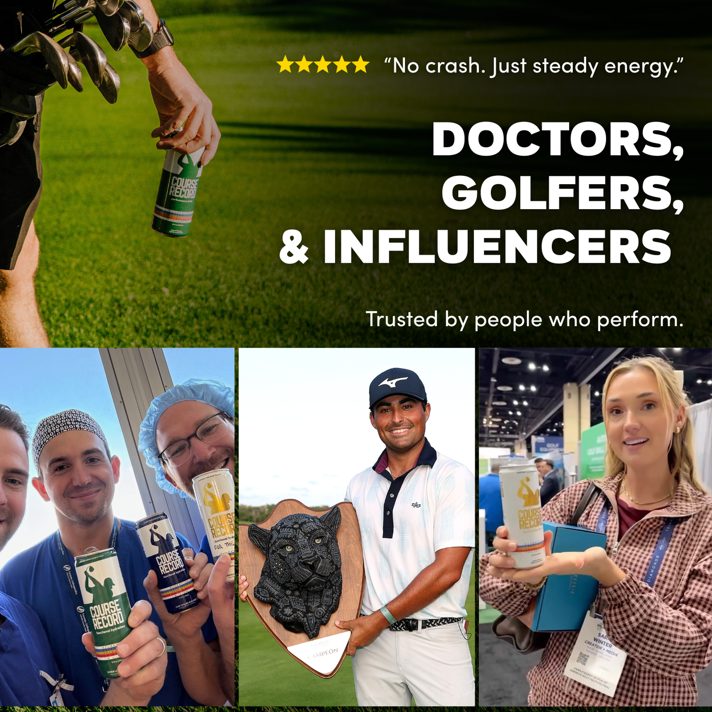 COURSE RECORD™ functional hydration drink | deliciously dialed in